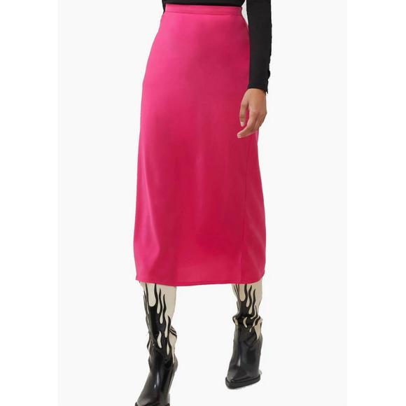 French Connection | Skirts | New French Connection Satin Slip Skirt In ...